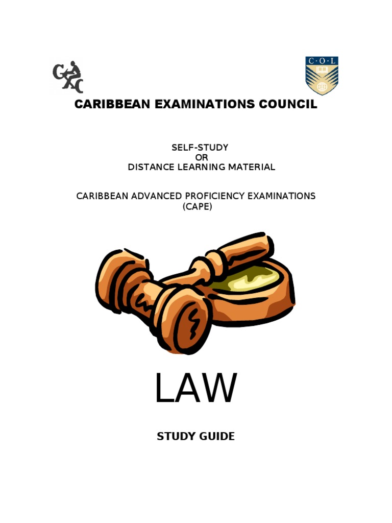 Cape Law Study Guide PDF | PDF | Conspiracy (Criminal) | Plain Meaning Rule