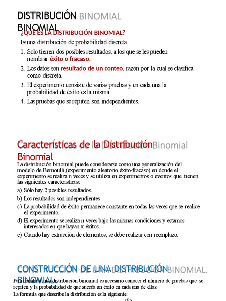 Distribución Binomial, Poisson y Normal | PDF | Distribución normal | Distribución de probabilidad