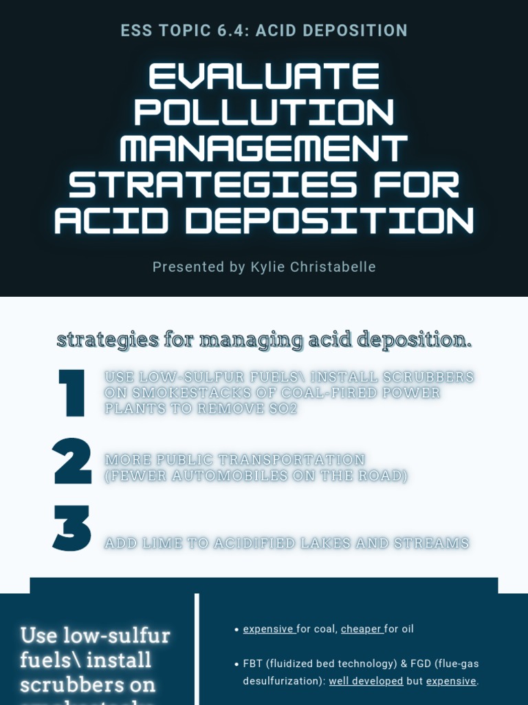 Evaluate Pollution Management Strategies For Acid Deposition | PDF ...