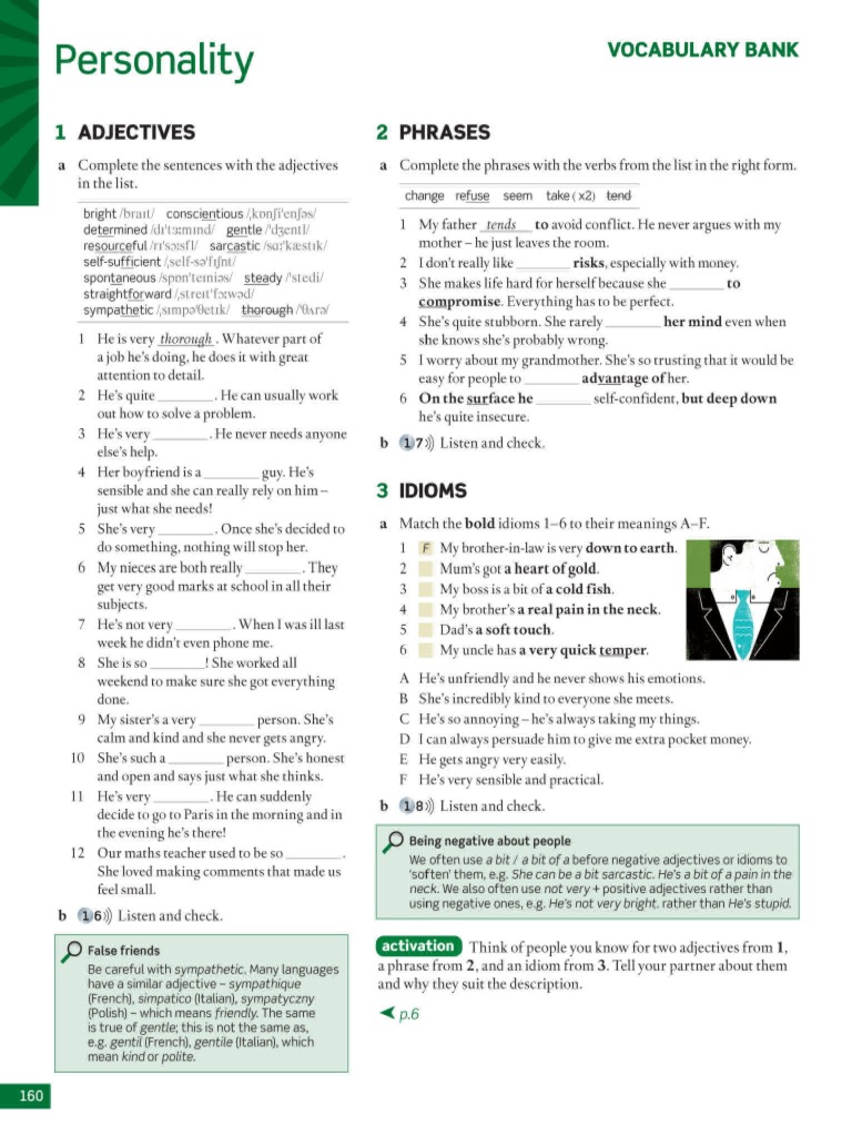 Vocabulary Bank English File 3rd Edition Advanced | PDF