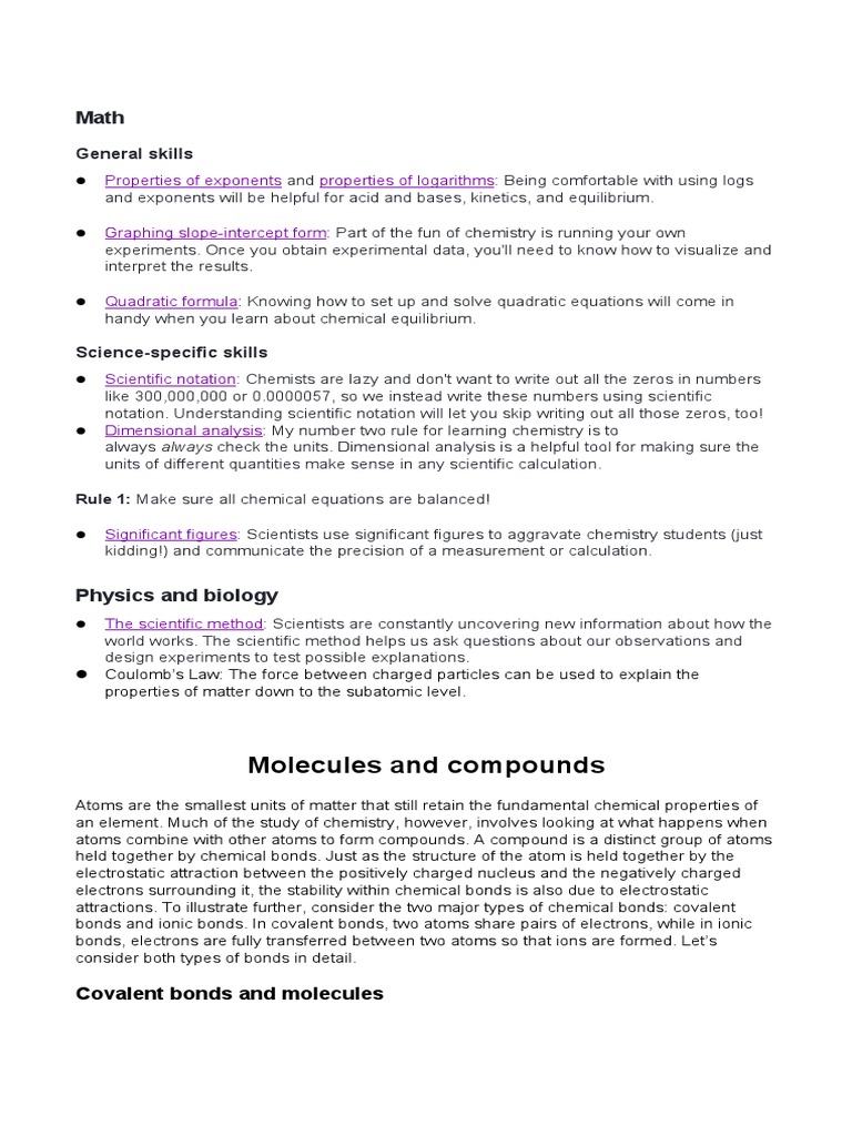 Chemistry 101 | PDF | Ion | Ionic Bonding