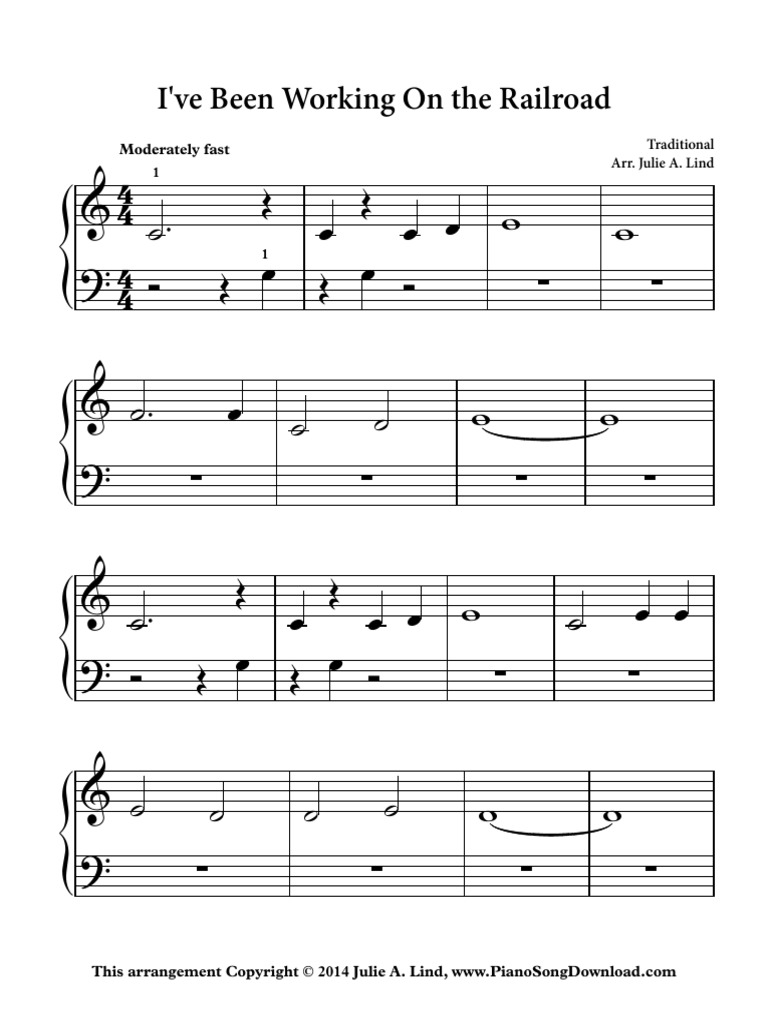 Ive Been Working On The Railroad | PDF
