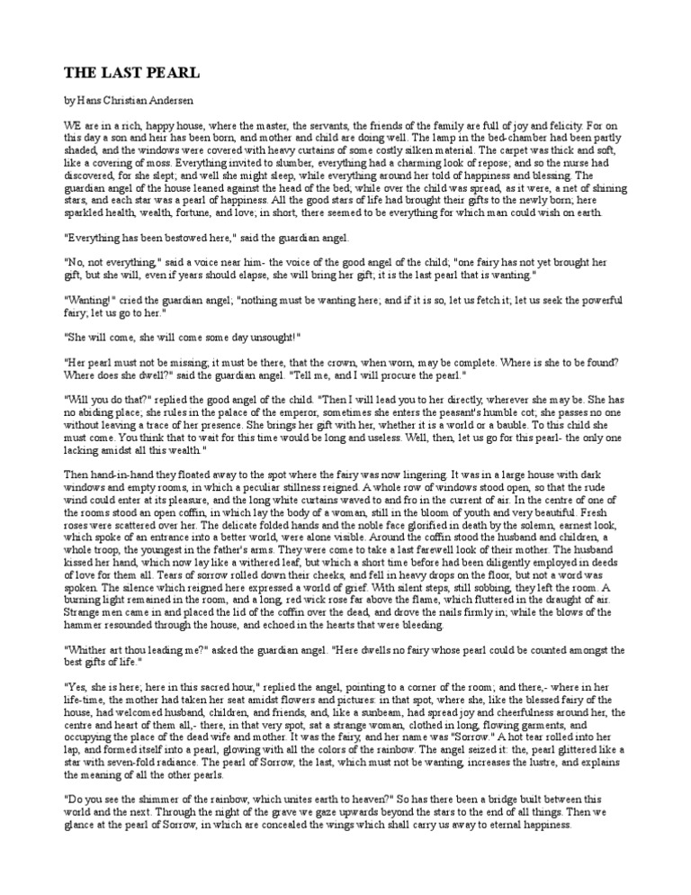 The Last Pearl: A Tale of Sorrow | PDF