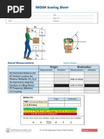 Niosh Lifting Equation English and Metric | PDF