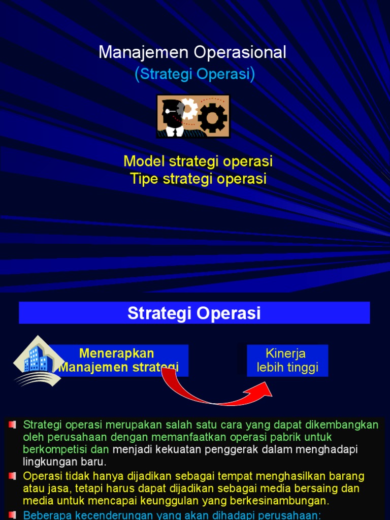 Ke 3 Strategi Operasi | PDF