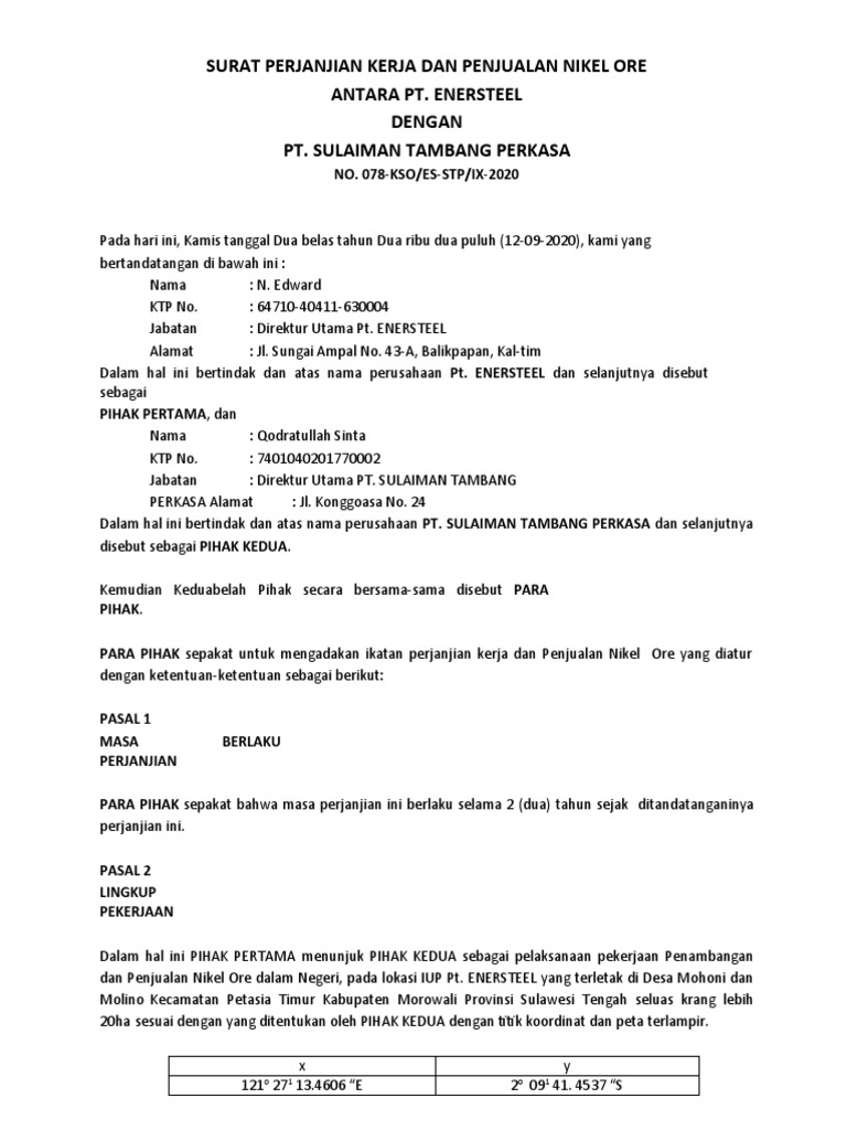 Draft-PK ANTARA ES-STP-rev | PDF