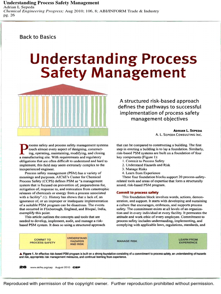 Understanding Process Safety Management | PDF | Computers