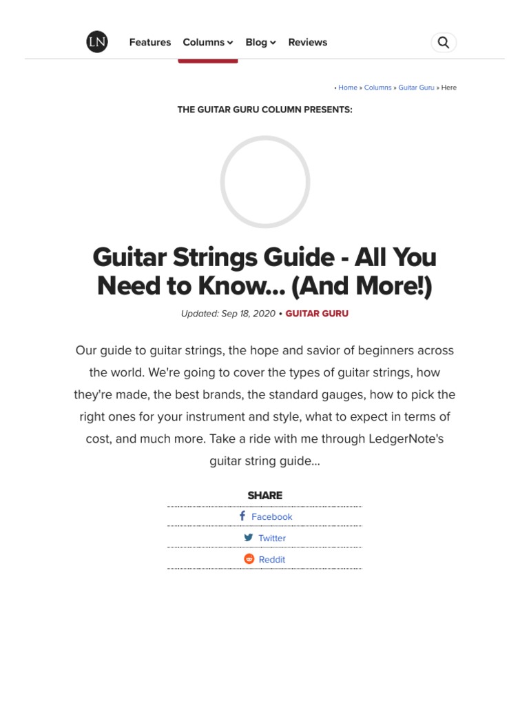 Guitar Strings Guide - All You Need To Know | PDF | Guitars | Bronze