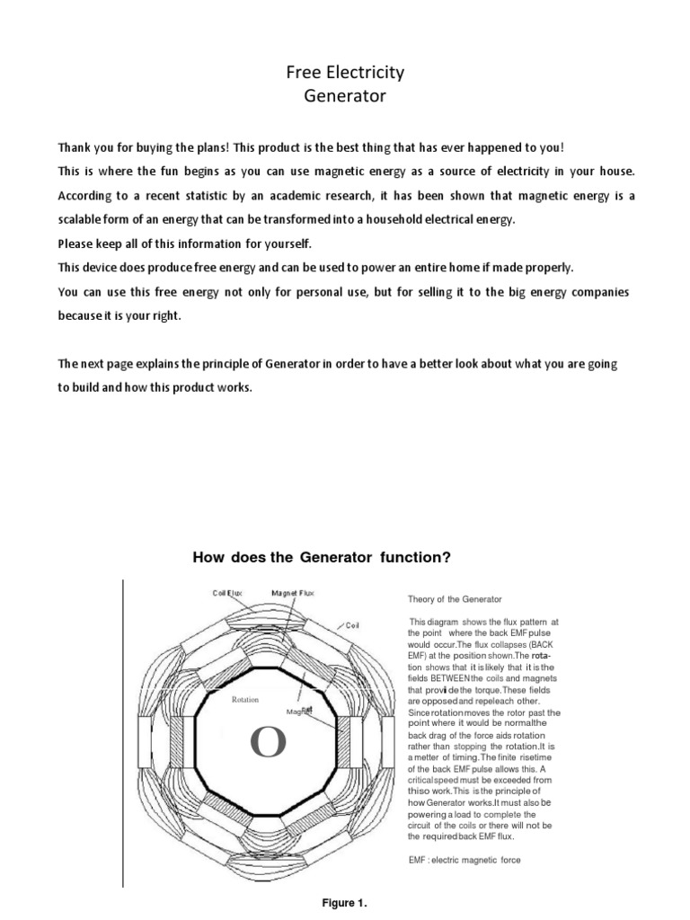 Free Electricity Generator A Free Electricity Generator | PDF ...