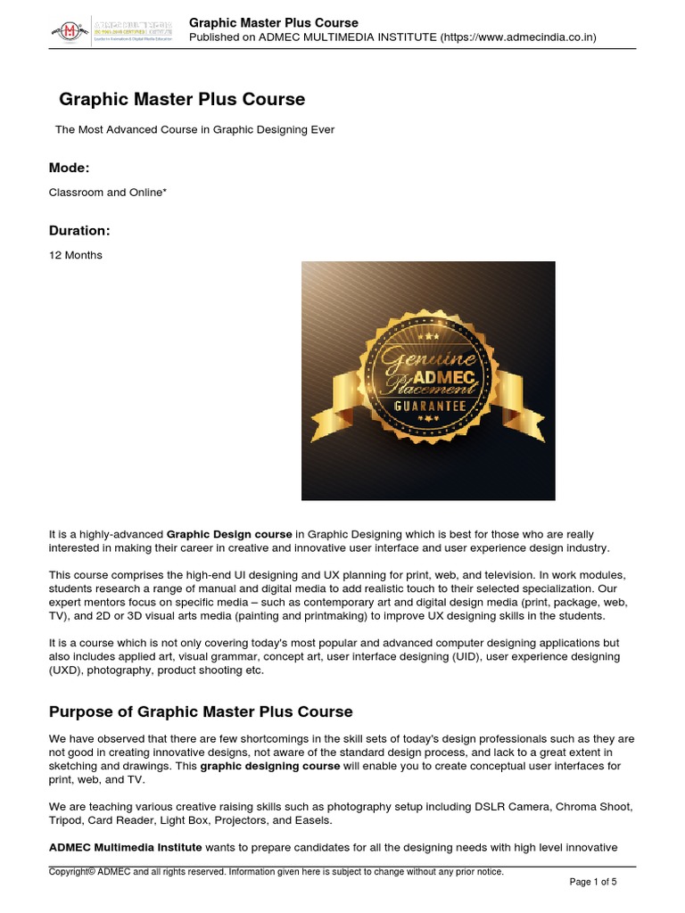 Graphic Master Plus Course: Mode | PDF | Graphics | Image Editing
