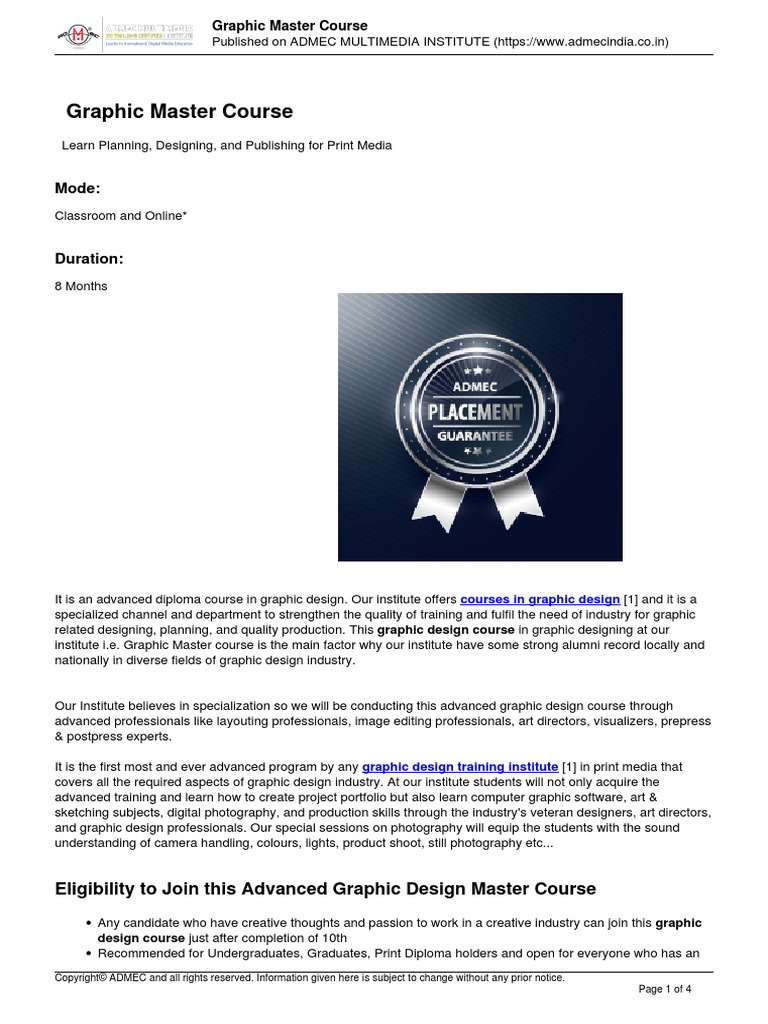 Graphic Master Course: Mode | PDF | Graphic Design | Graphics