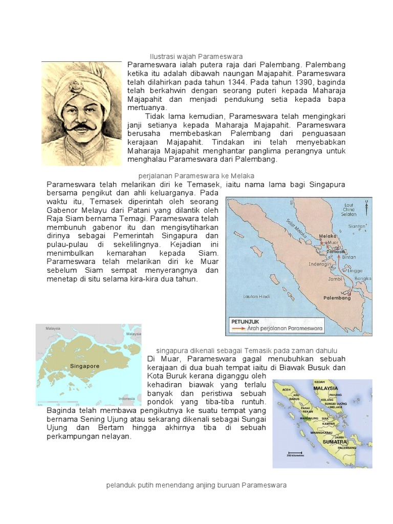 Peristiwa Perjalanan Parameswara | PDF