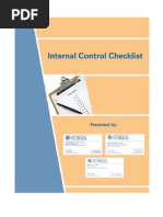 SOX Internal Controls Checklist | Internal Control | Sarbanes–Oxley Act