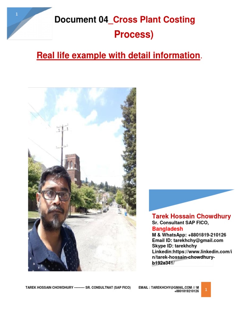 SAP SDN Cross Plant Costing | PDF | Information Technology Management ...