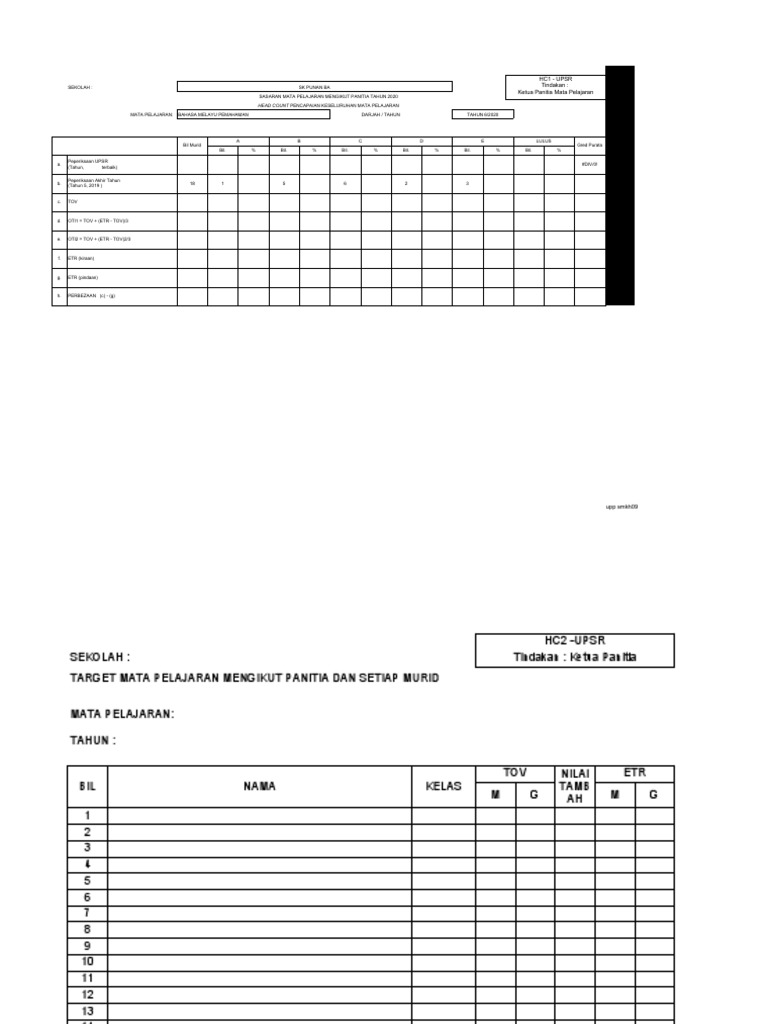 Contoh Borang Headcount | PDF