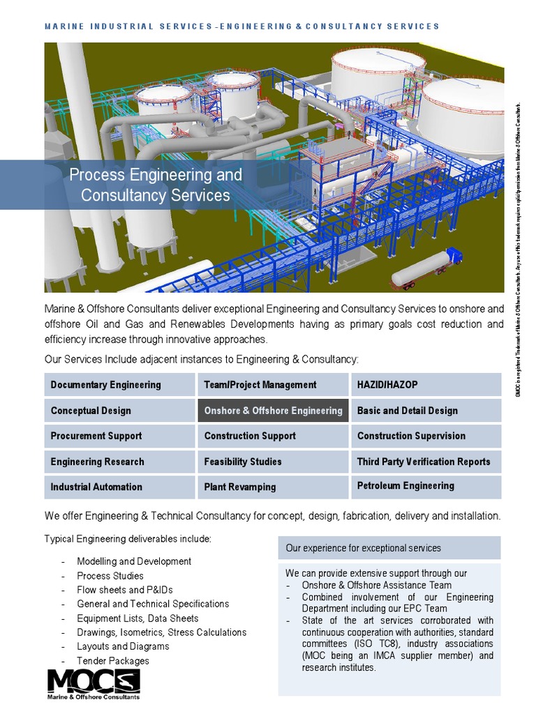 MOC Brochure Process Engineering | PDF | Engineering | Consultant