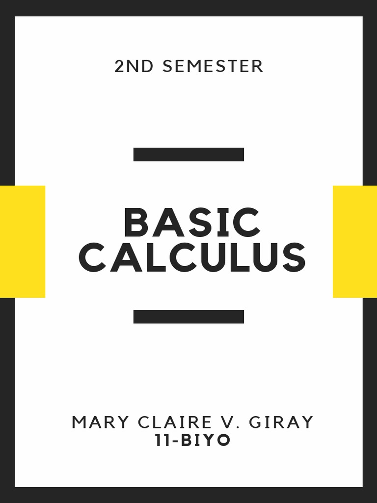 Basic Calculus PDF | PDF