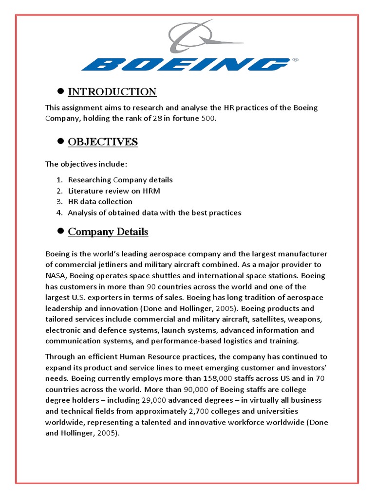 Boeing HRM 03 PDF | PDF | Human Resource Management | Competitive Advantage