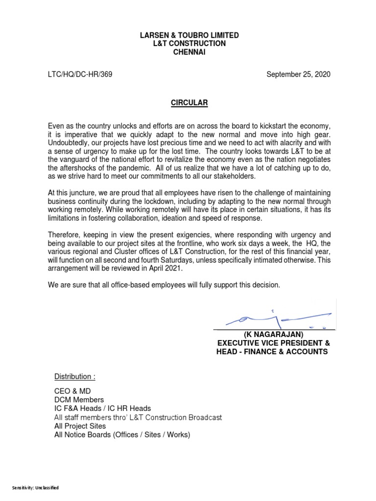 369 - Saturday Working Circular-12029 | PDF | Business | Economies
