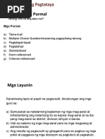 Mga Hakbang Sa Pagbuo NG Pagsusulit | PDF