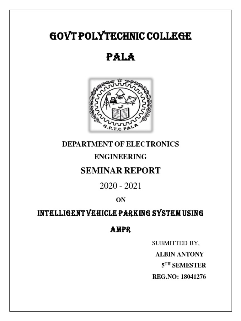 Govt Polytechnic College Pala: Seminar Report | Download Free PDF ...