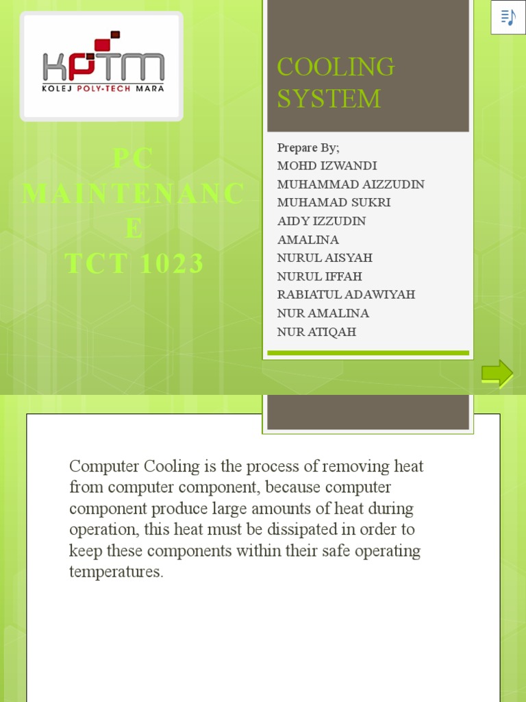 Cooling System: PC Maintenanc E TCT 1023 | PDF | Automation | Central ...