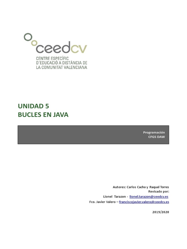 Bucles en Java: Guía Completa | PDF | Programación de computadoras | Ingeniería de software