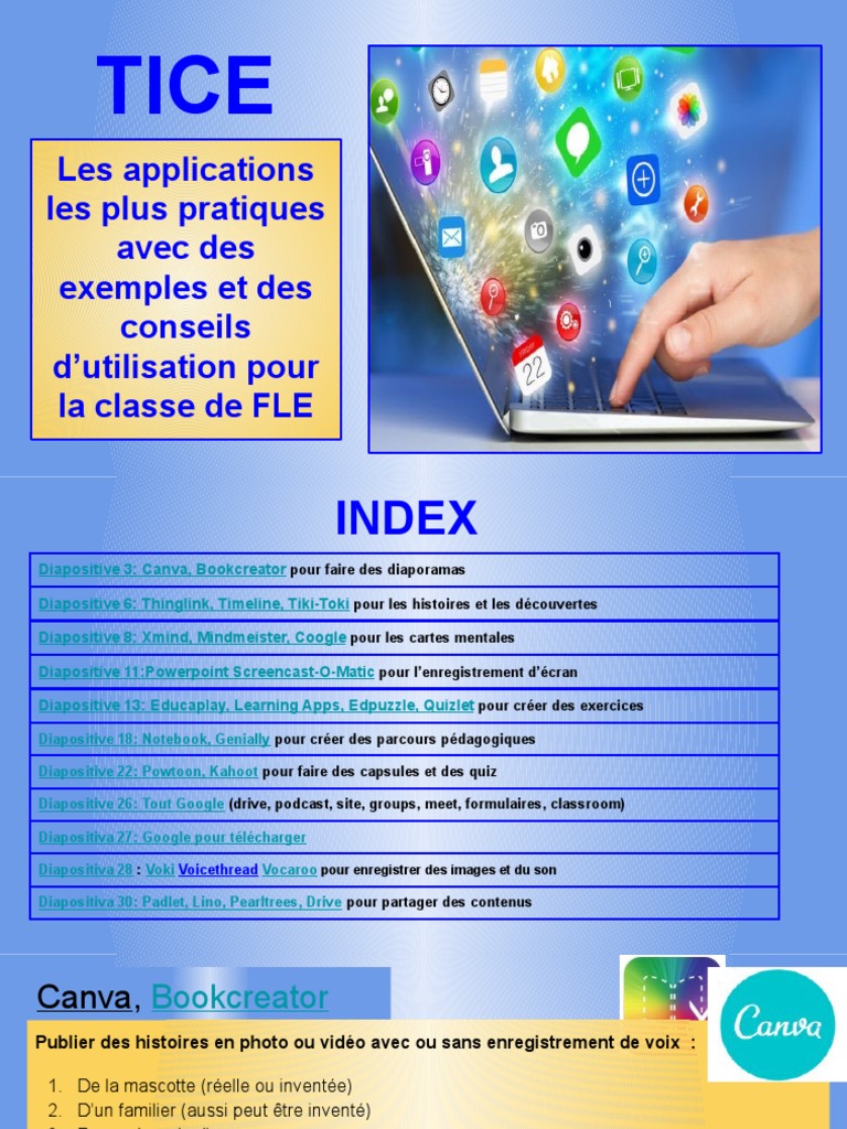 Exemples D'utilisation Des TICE | PDF | la communication | Informatique ...