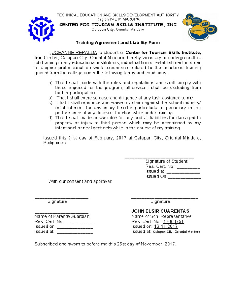 IIl-D2-waiver Form | PDF | Learning | Business