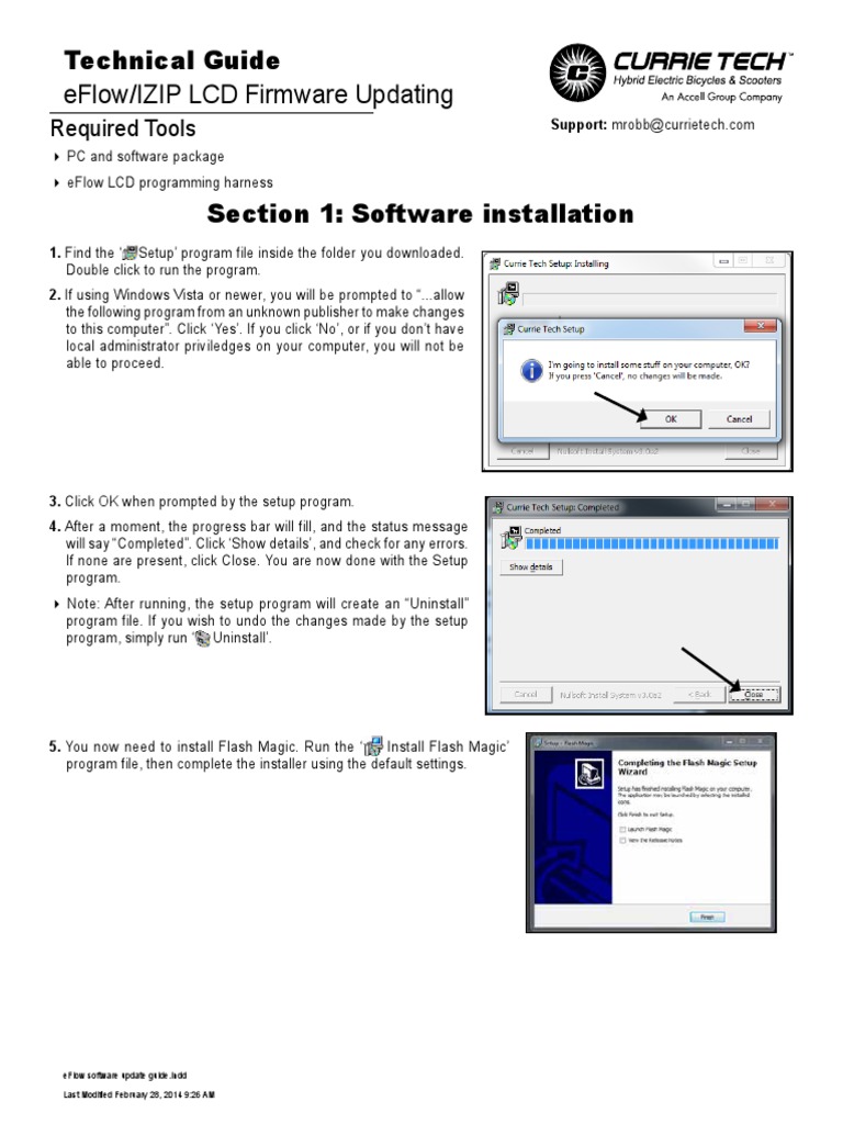 eFlow-IZIP LCD Update Guide PDF | Download Free PDF | Flash Memory ...