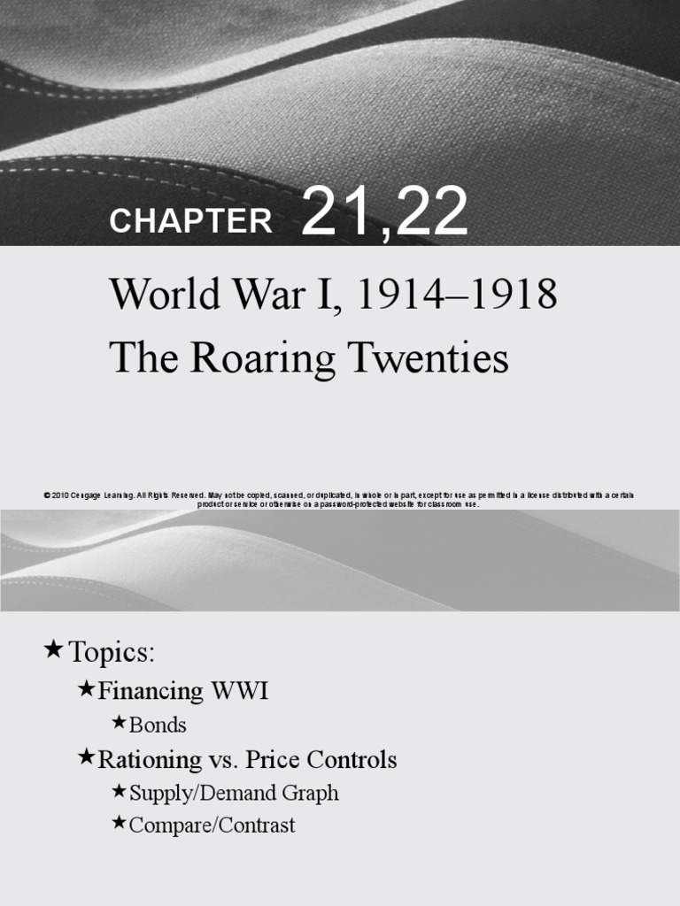 World War I, 1914-1918 The Roaring Twenties | PDF | Prohibition ...