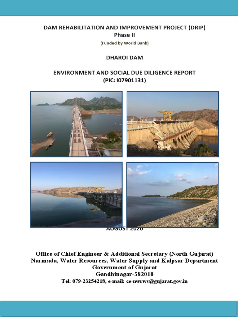 Dharoi Dam Rehabilitation Report | PDF | Spillway | Dam