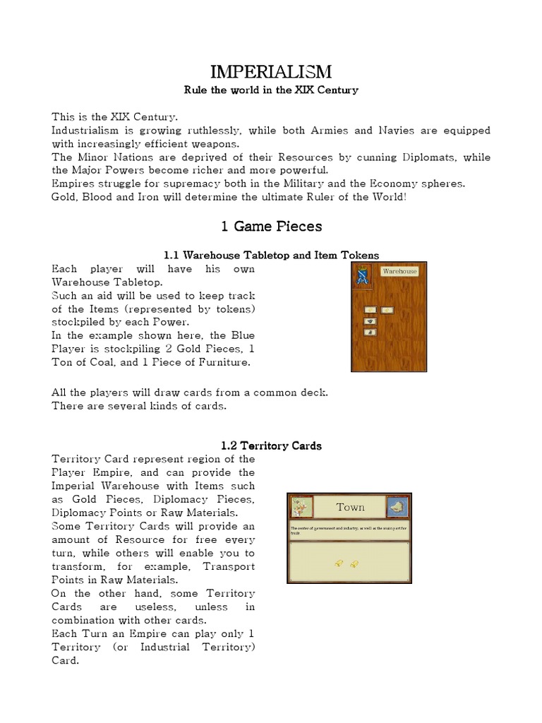 Imperial Rivalries: A Board Game of Global Domination and Industrial ...