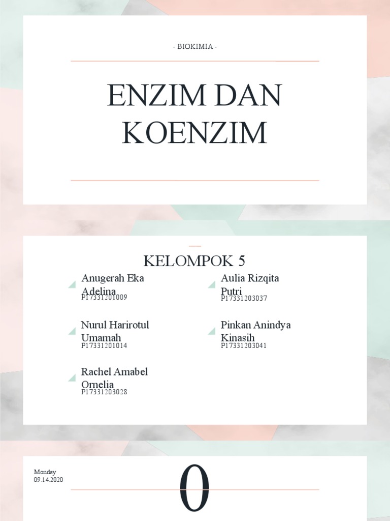Kelompok 5 - Enzim Dan Koenzim | PDF | Planets | Lunch