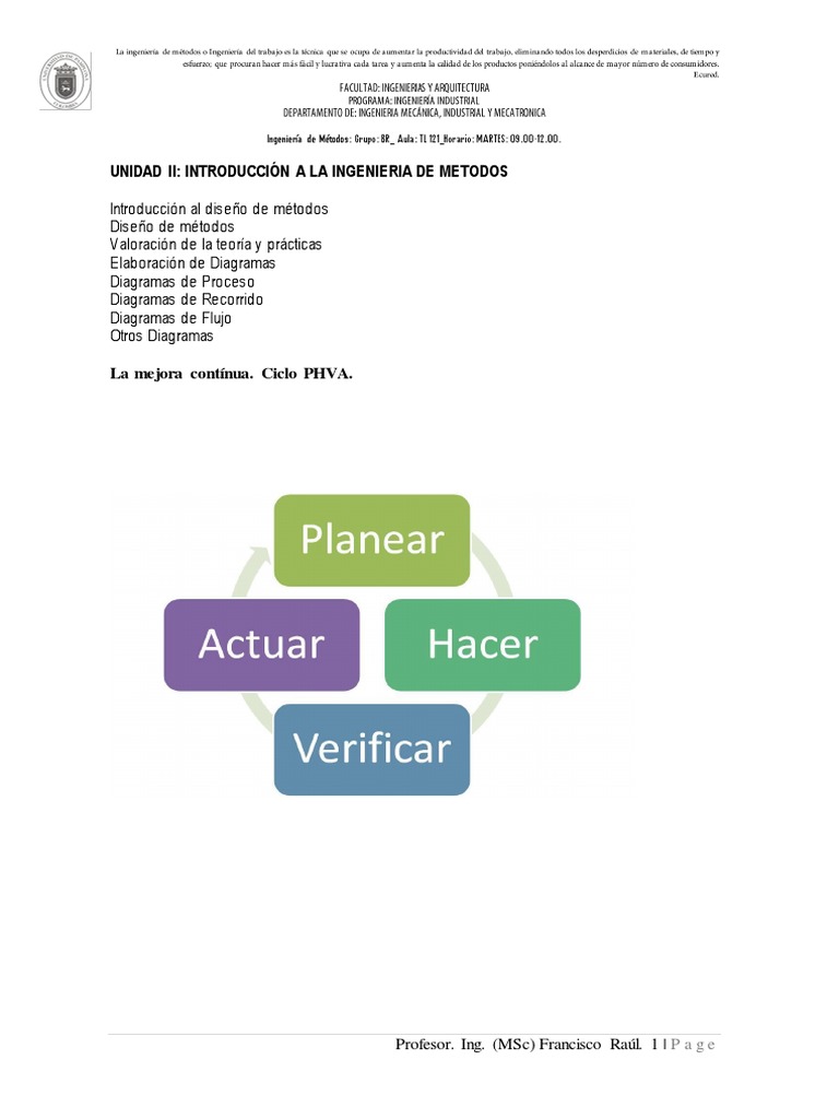 Clase 03 - Ingeniería de Métodos | PDF | Business