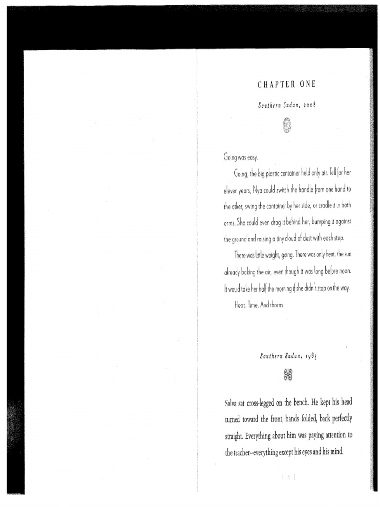 A Long Walk To Water Chapter 1 PDF | PDF