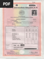 Class 12 Marksheet Template | PDF