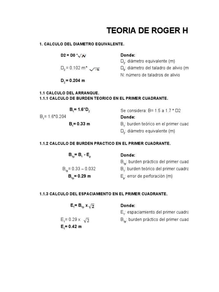 Calculo de Burden. | PDF
