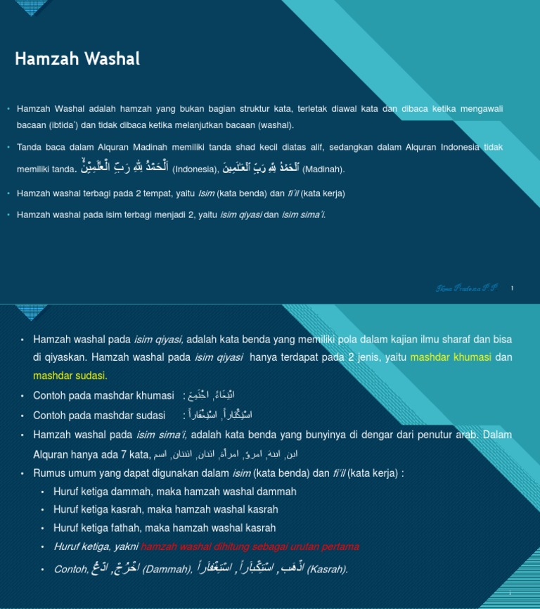 Hamzah Washal | PDF