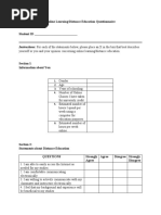 Perceptual Learning Style Preference Questionnaire | PDF | Learning ...