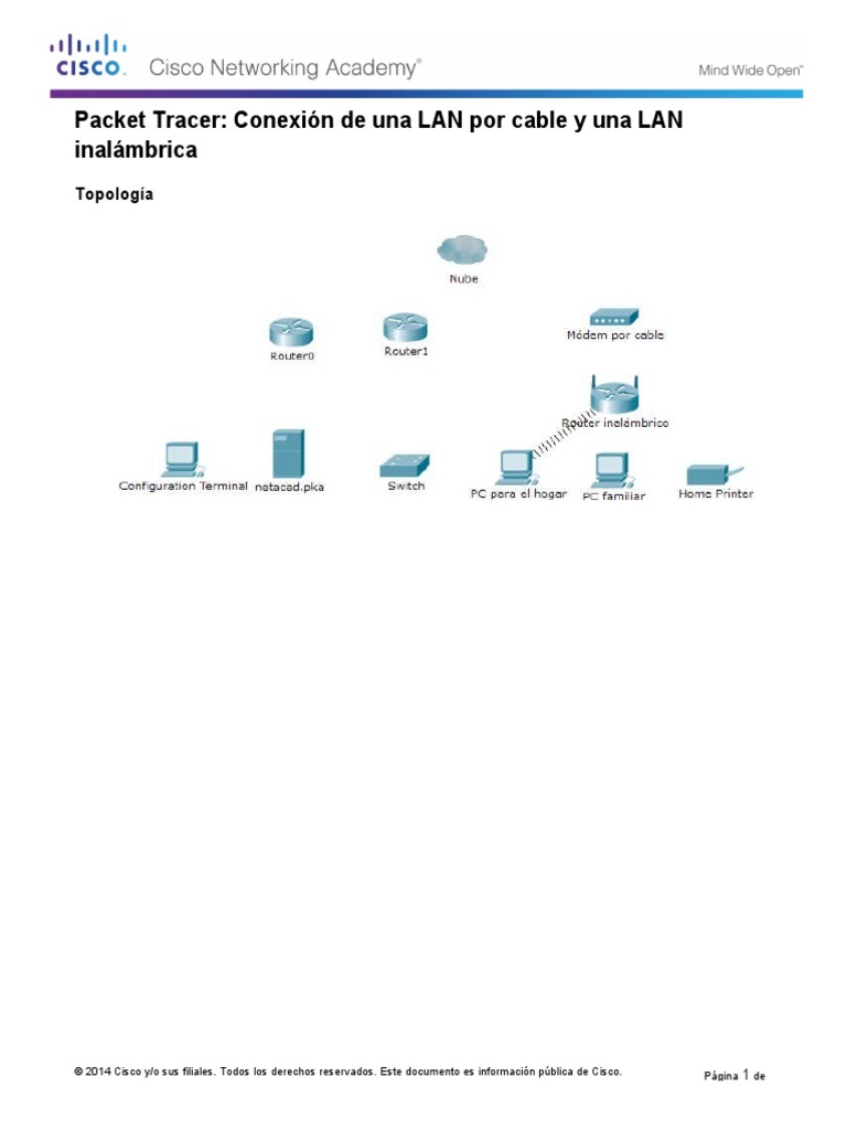 4.2.4.5 Packet Tracer - Connecting A Wired and Wireless LAN Instructions IG | PDF | Enrutador ...