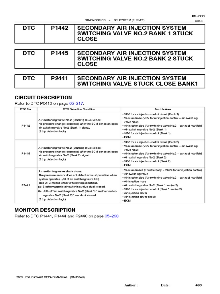 Circuit Description: Refer To DTC P0412 On Page | PDF | Fuel Injection ...