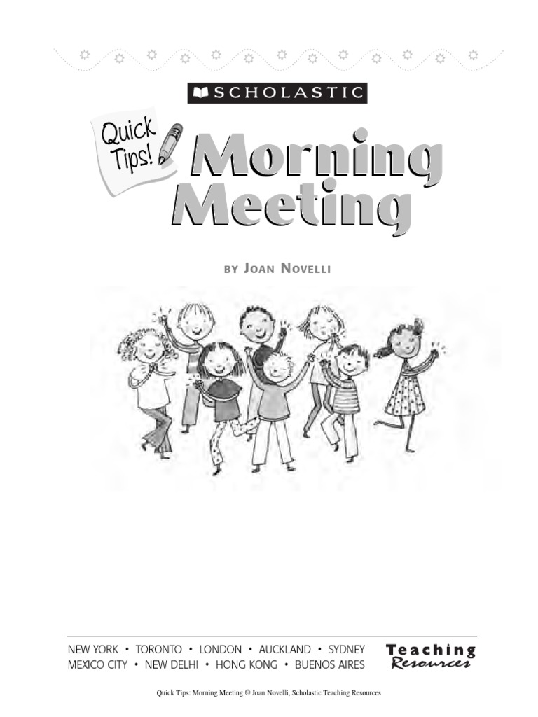 Morning Meeting: BY OAN Ovelli | PDF | Literacy | Classroom
