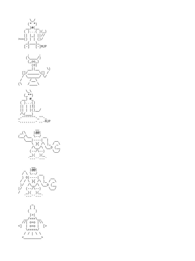 ASCII - Robots | PDF