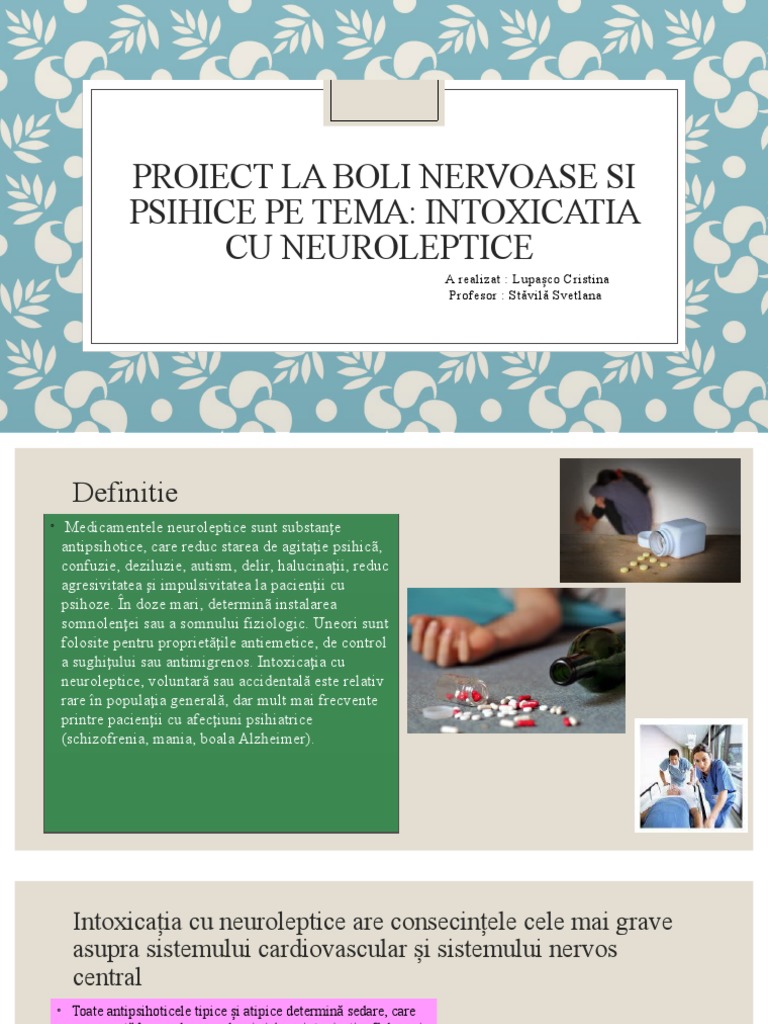 Intoxicatii Cu Neuroloptice | PDF
