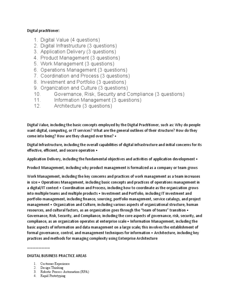 Digital Transformation Certification | PDF | Agile Software Development ...