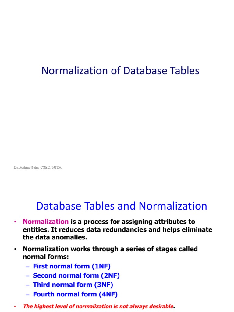 Normalization | PDF | Data Management | Databases