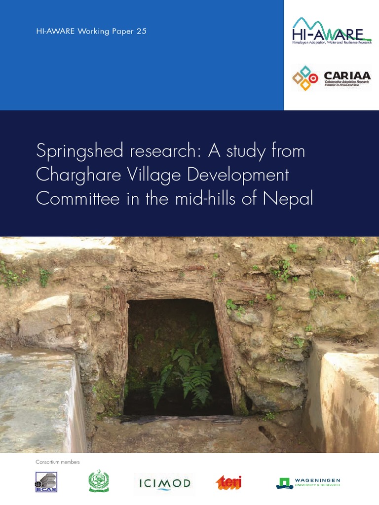 HimalDoc WorkingPaper25 Springs2020 | PDF | Water Supply | Water Scarcity