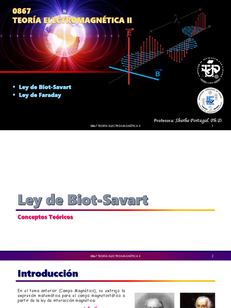 Ley de Biot-Savart PDF | PDF | Ecuaciones de Maxwell | Campo magnético