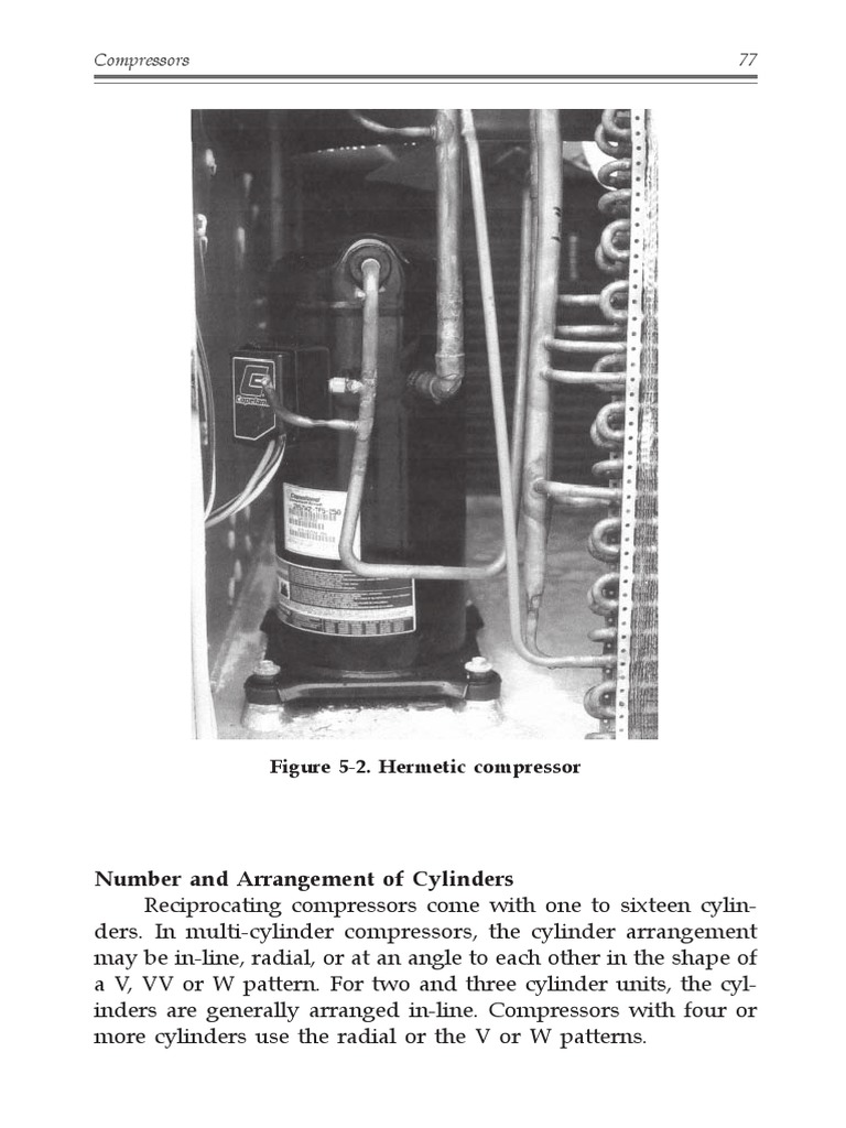 Compressors 77: Number and Arrangement of Cylinders | PDF | Piston | Gases